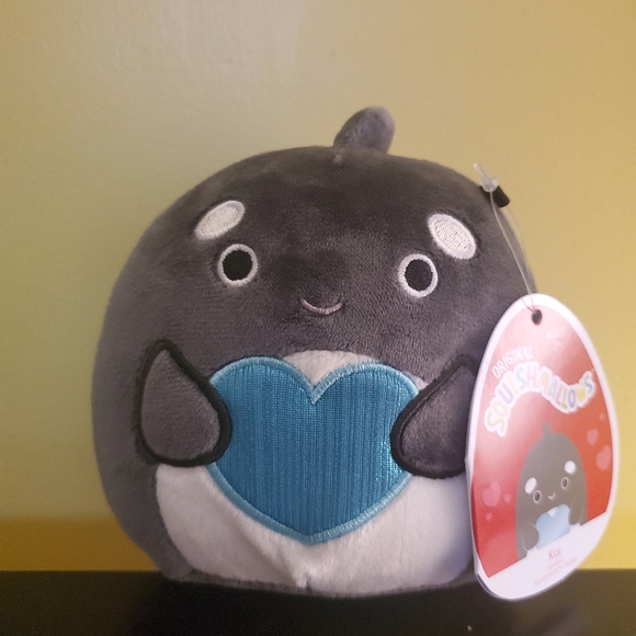 Toys | Original Squishmallows 222 Kai The Orca 45 Valentines Day Plush ...